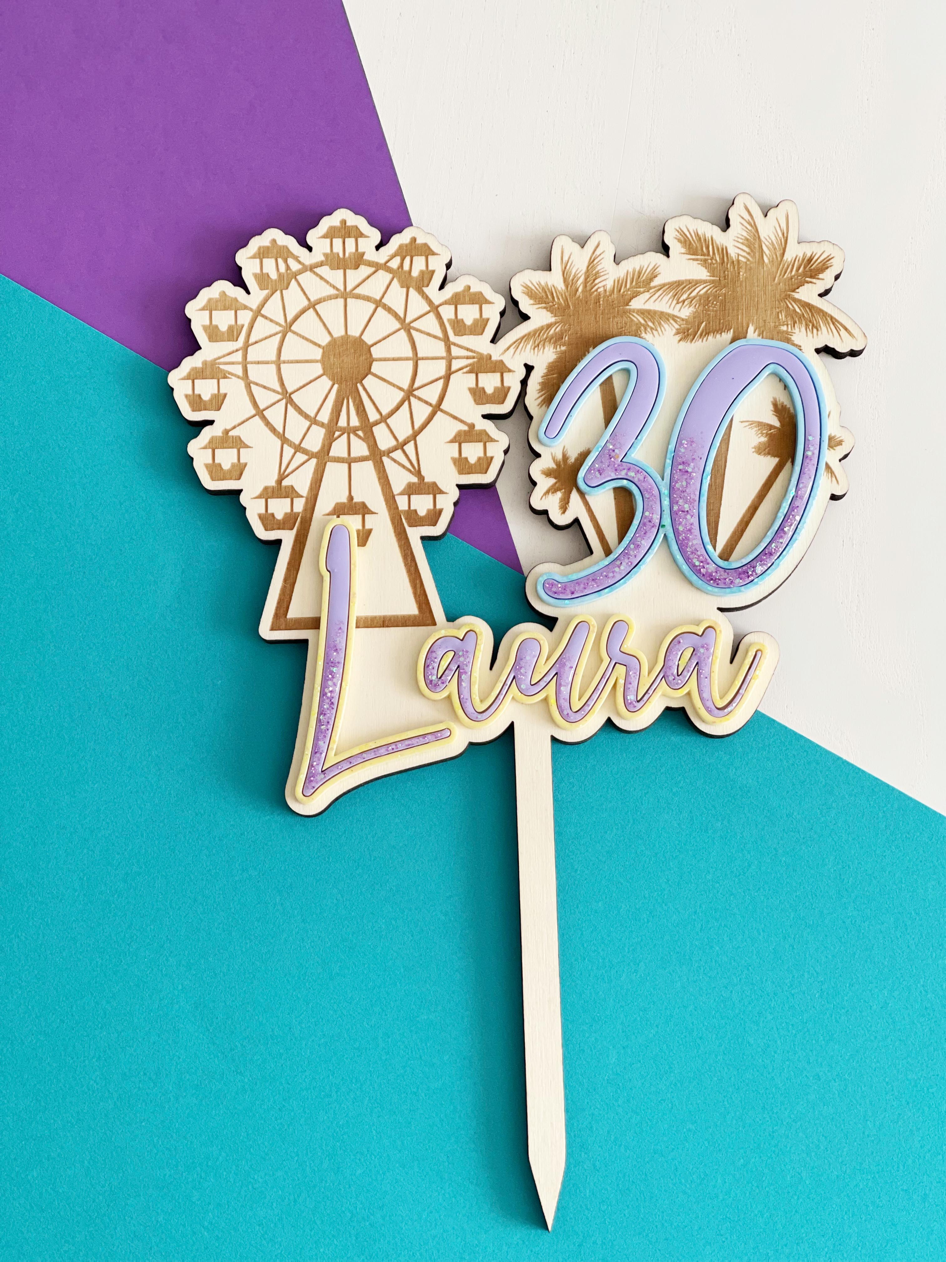Cake topper Coachella – My Lil’Cutie Pie