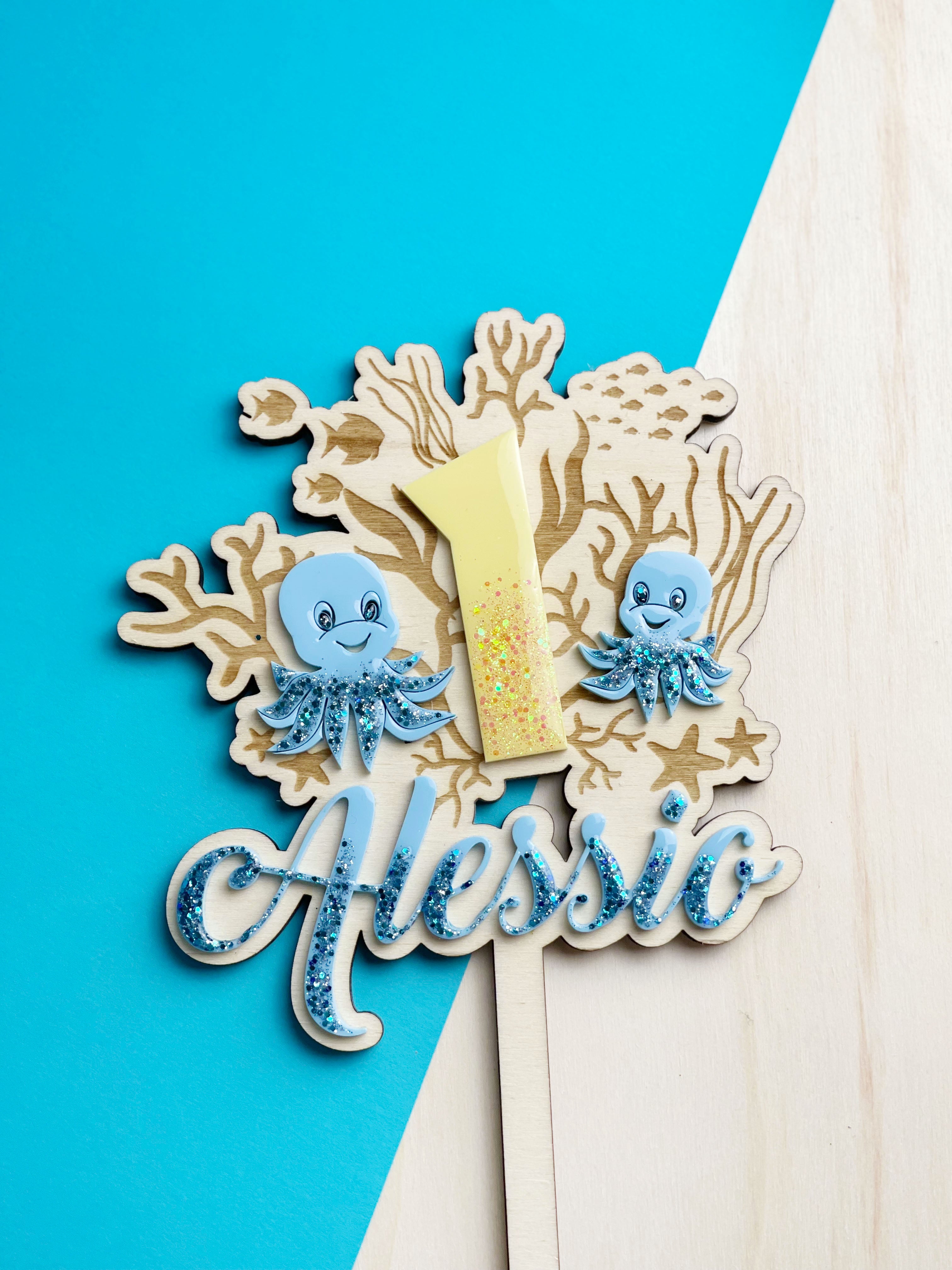 Cake topper Sous l'Océan – My Lil’Cutie Pie